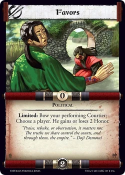 Favors/card | L5r: Legend of the Five Rings Wiki | Fandom