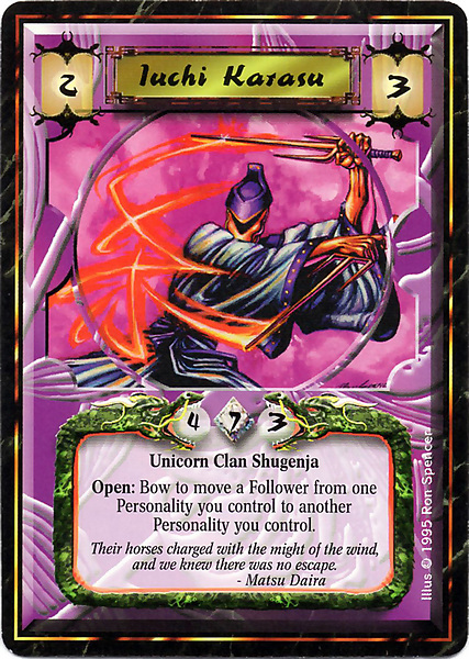 Iuchi Karasucard L5r Legend Of The Five Rings Wiki Fandom