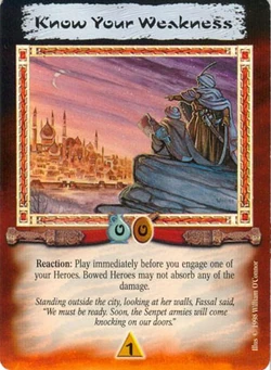 Know Your Weakness/card | L5r: Legend of the Five Rings Wiki | Fandom
