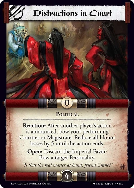 Distractions in Court/card | L5r: Legend of the Five Rings Wiki | Fandom