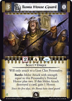 Ikoma House Guard/card | L5r: Legend of the Five Rings Wiki | Fandom
