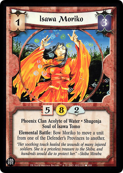 Isawa Morikocard L5r Legend Of The Five Rings Wiki Fandom