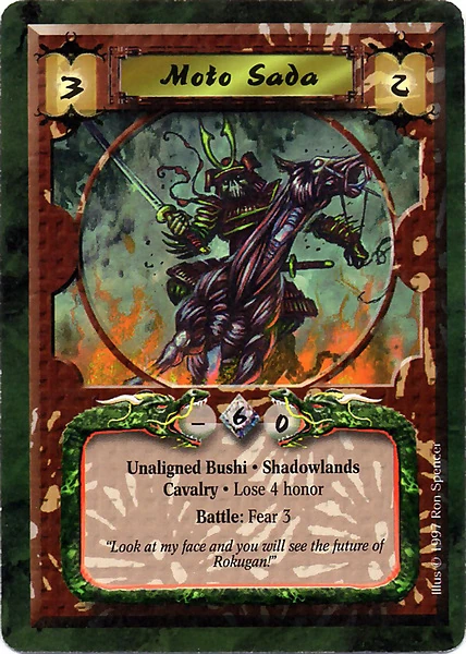 Moto Sada/card | L5r: Legend of the Five Rings Wiki | Fandom