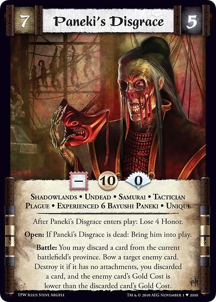 Paneki's Disgrace/card | L5r: Legend of the Five Rings Wiki | Fandom