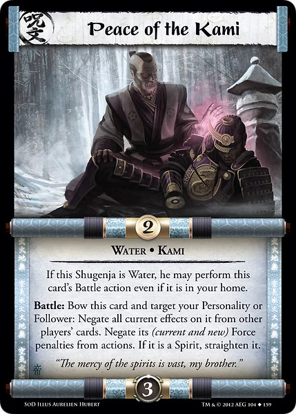 Peace of the Kami/card | L5r: Legend of the Five Rings Wiki | Fandom