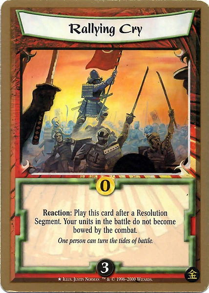 Rallying Cry/card3 | L5r: Legend of the Five Rings Wiki | Fandom
