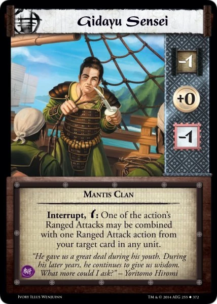 Gidayu Sensei/card | L5r: Legend of the Five Rings Wiki | Fandom
