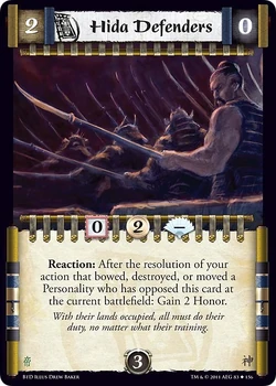 Hida Defenders/card | L5r: Legend of the Five Rings Wiki | Fandom