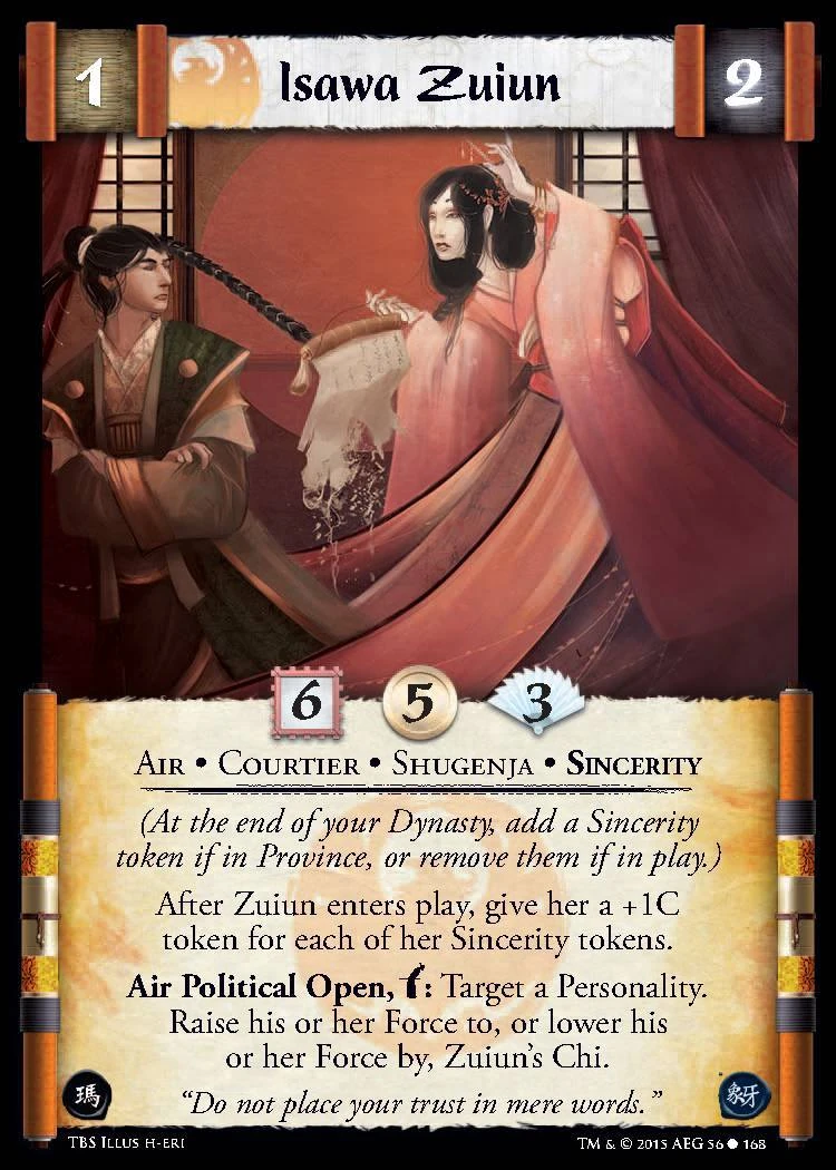Isawa Zuiun/card | L5r: Legend of the Five Rings Wiki | Fandom