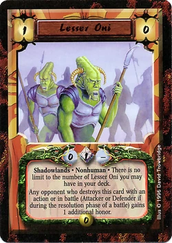 Lesser Oni/card | L5r: Legend of the Five Rings Wiki | Fandom