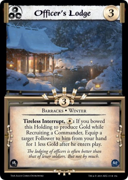 Officer's Lodge/card | L5r: Legend of the Five Rings Wiki | Fandom