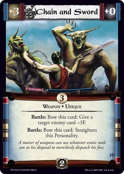 Chain and Sword/card | L5r: Legend of the Five Rings Wiki | Fandom