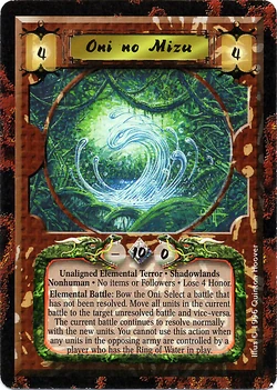 Oni no Mizu/card | L5r: Legend of the Five Rings Wiki | Fandom