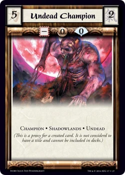 Undead Champion/card | L5r: Legend of the Five Rings Wiki | Fandom