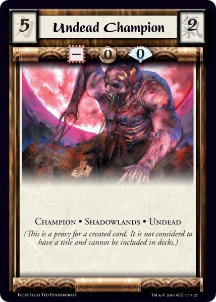 Undead Champion/card | L5r: Legend of the Five Rings Wiki | Fandom