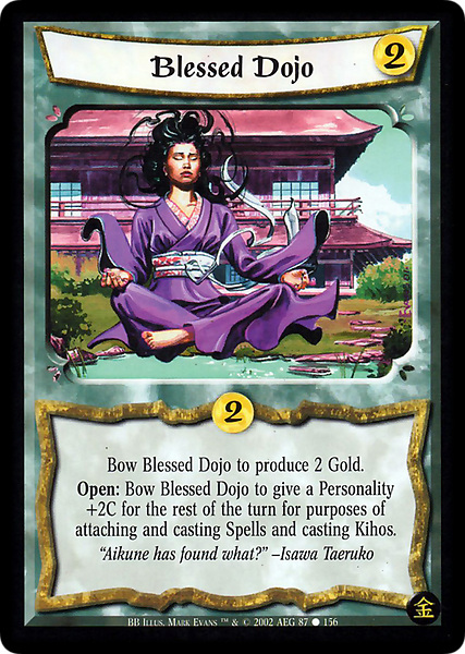 Blessed Dojocard L5r Legend Of The Five Rings Wiki Fandom
