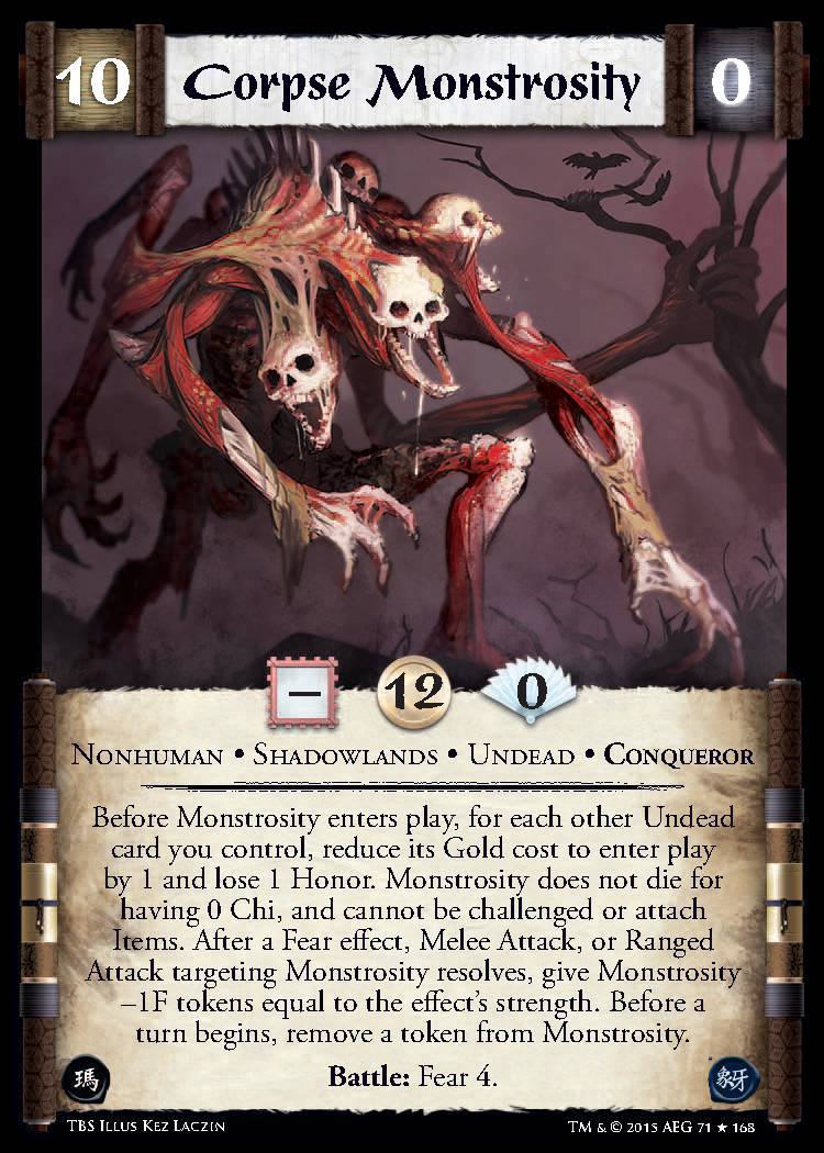 Corpse Monstrositycard L5r Legend Of The Five Rings Wiki Fandom