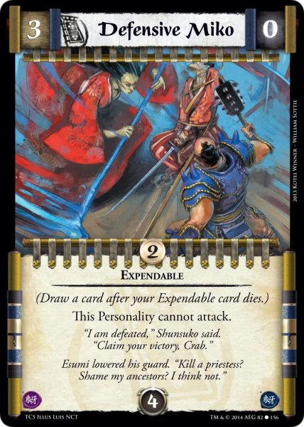 Defensive Miko/card | L5r: Legend of the Five Rings Wiki | Fandom