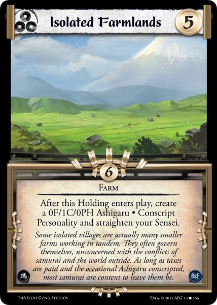 Isolated Farmlands/card | L5r: Legend of the Five Rings Wiki | Fandom