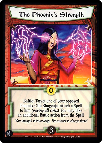 The Phoenix's Strength/card | L5r: Legend of the Five Rings Wiki | Fandom