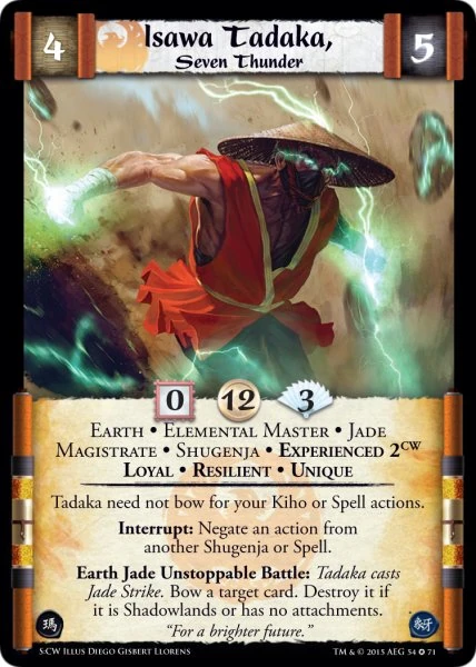 Isawa Tadaka, Seven Thunder/card | L5r: Legend of the Five Rings Wiki ...