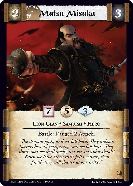 Matsu Misukacard L5r Legend Of The Five Rings Wiki Fandom