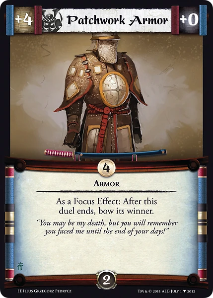 Patchwork Armor/card | L5r: Legend of the Five Rings Wiki | Fandom