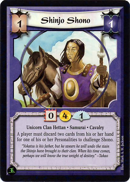 Shinjo Shonocard L5r Legend Of The Five Rings Wiki Fandom