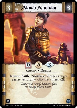 Akodo Naotaka/card | L5r: Legend of the Five Rings Wiki | Fandom