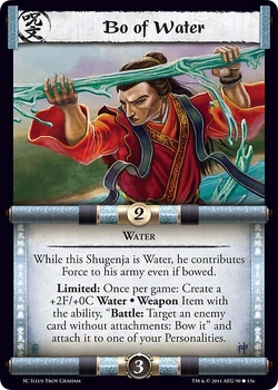 Bo of Water/card | L5r: Legend of the Five Rings Wiki | Fandom