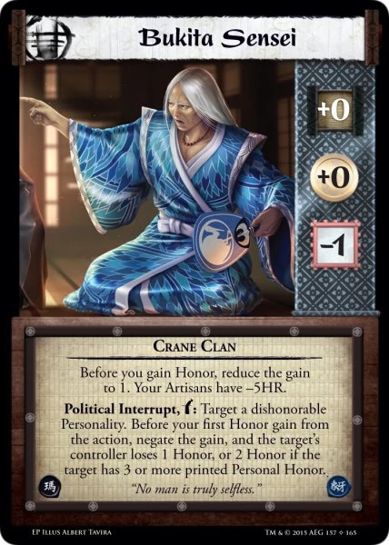 Bukita Sensei/card | L5r: Legend of the Five Rings Wiki | Fandom
