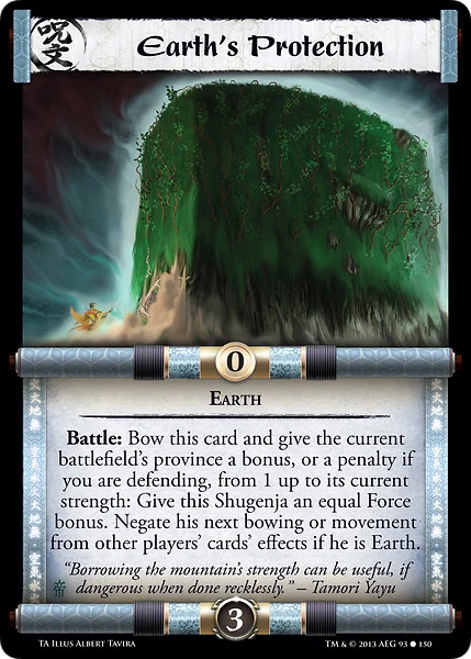 Earth's Protection/card | L5r: Legend of the Five Rings Wiki | Fandom