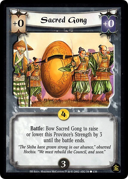 Sacred Gong/card | L5r: Legend of the Five Rings Wiki | Fandom