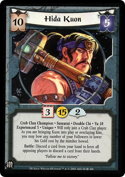 Hida Kuon Exp3/card | L5r: Legend of the Five Rings Wiki | Fandom