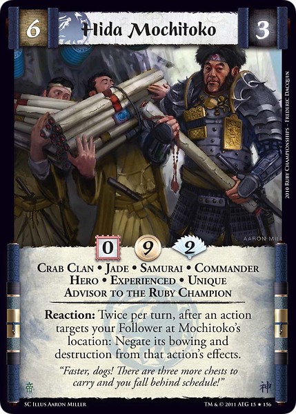 Hida Mochitoko Expcard L5r Legend Of The Five Rings Wiki Fandom