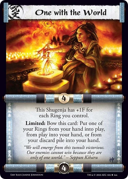One with the World/card | L5r: Legend of the Five Rings Wiki | Fandom