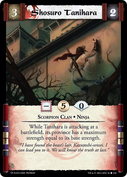 Shosuro Tanihara/card | L5r: Legend of the Five Rings Wiki | Fandom