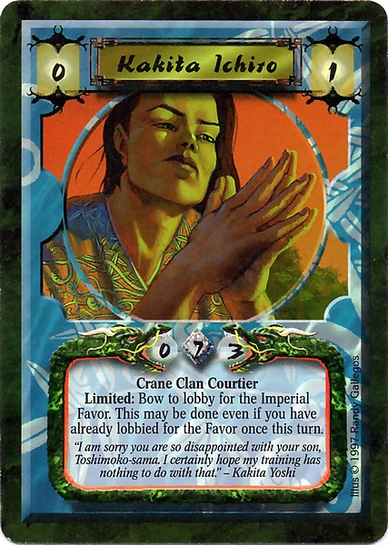 Kakita Ichiro/card | L5r: Legend of the Five Rings Wiki | Fandom