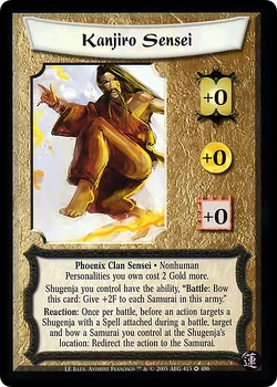 Kanjiro Sensei/card | L5r: Legend of the Five Rings Wiki | Fandom