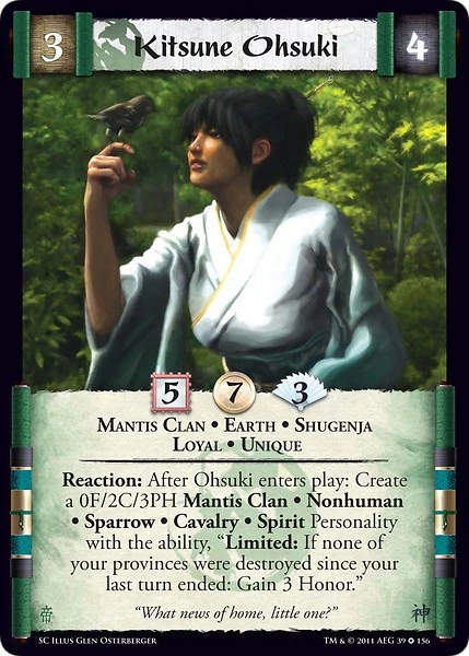 Kitsune Ohsuki/card | L5r: Legend of the Five Rings Wiki | Fandom