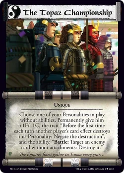 The Topaz Championship/card | L5r: Legend of the Five Rings Wiki | Fandom