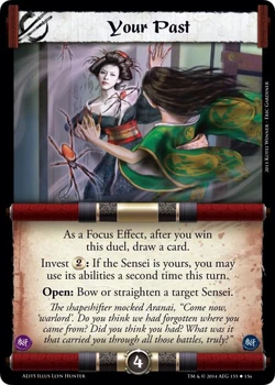Your Past/card | L5r: Legend of the Five Rings Wiki | Fandom