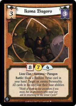 Ikoma Bugoro/card | L5r: Legend of the Five Rings Wiki | Fandom