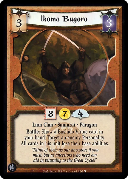 Ikoma Bugoro/card | L5r: Legend of the Five Rings Wiki | Fandom