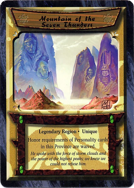 Mountain of the Seven Thunders/card | L5r: Legend of the Five Rings ...