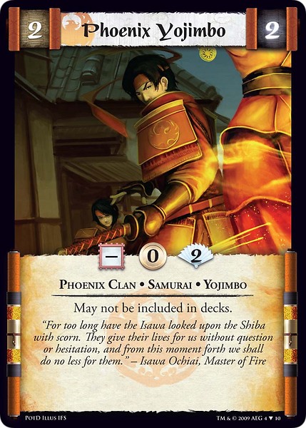 Phoenix Yojimbocard L5r Legend Of The Five Rings Wiki Fandom