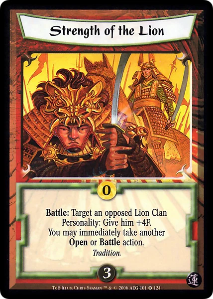 Strength of the Lion/card | L5r: Legend of the Five Rings Wiki | Fandom