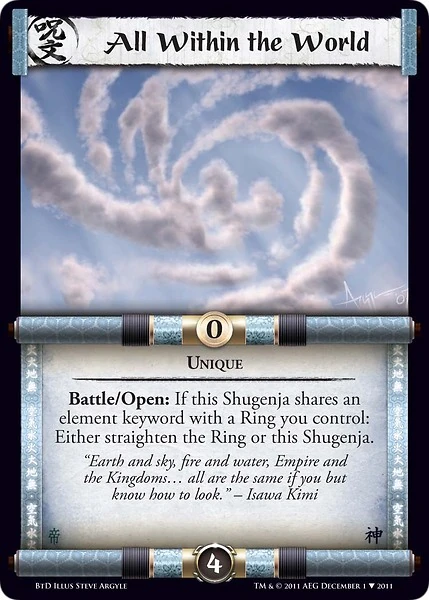 All Within the World/card | L5r: Legend of the Five Rings Wiki | Fandom