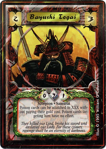 Bayushi Togai/card | L5r: Legend of the Five Rings Wiki | Fandom