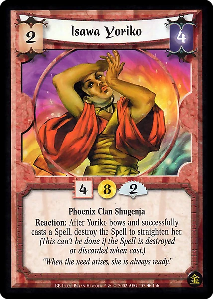 Isawa Yoriko/card | L5r: Legend of the Five Rings Wiki | Fandom